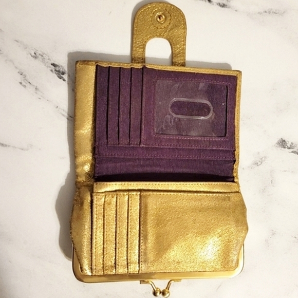 HOBO | Bags | Rare Hobo The Original Metallic Gold Genuine Leather ...